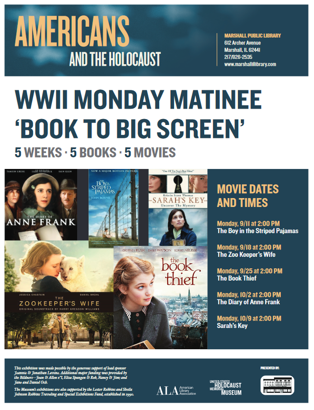Marshall Public Library - Americans and the Holocaust: Books to Big Screen
